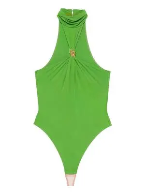 Elisabetta Franchi High-neck Bodysuit - Green