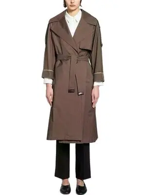 Max Mara Belted Trench Coat - Brown