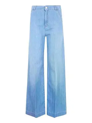Seventy High-waist Wide-leg Jeans - Blue