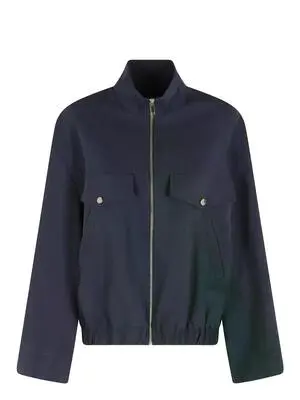 SEMICOUTURE Isabel Front-pocket Jacket - Blue