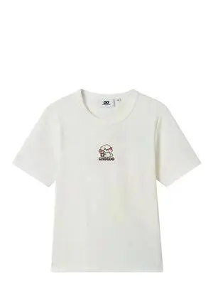 CHOCOOLATE Embroidered-logo T-shirt - Neutrals