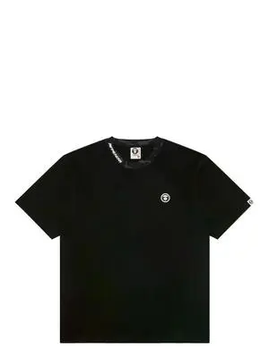 AAPE BY *A BATHING APE Round-neck Short-sleeve T-shirt - Black