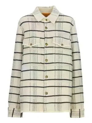 Guest In Residence Plaid Work Shirt - Neutrals