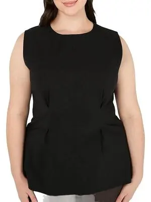 ESTELLE Hallie Peplum Top - Black