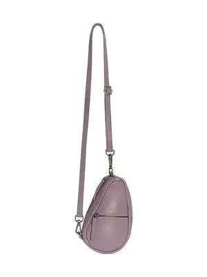 Free People Mini Leather Crossbody - Lilac Dust