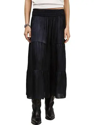 Ba&sh Camyla Midi Skirt Ink