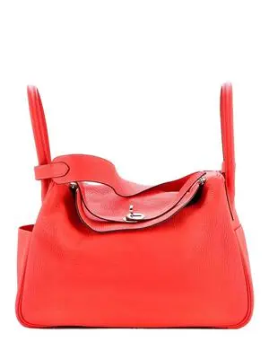 HERMES 34 Lindy Bag Clemence - Red