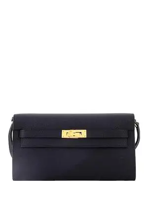 HERMES Kelly To Go Wallet Epsom - Black