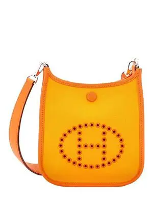 HERMES Tpm Neo Evelyne Bag Toile And Leather - Orange