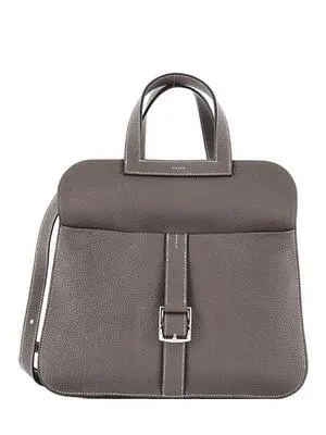 HERMES 31 Halzan Bag Clemence - Gray