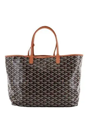 GOYARD Pm Saint Louis Tote Coated Canvas - Brown