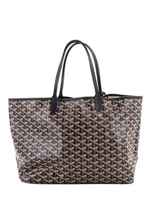 Goyard Saint Louis PM Tote Coated Canvas Black