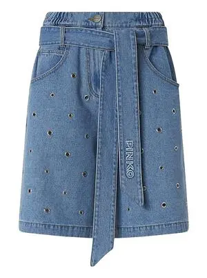 PINKO Ballo Bermuda Denim Shorts