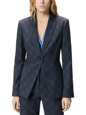 Pinko Gillian Jacquard Blazer - Ze
