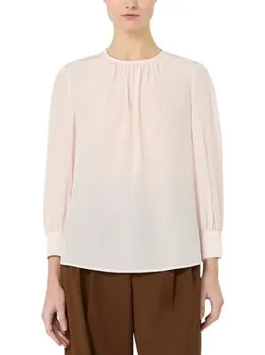 Max Mara Colmo Silk Blouse - Pink