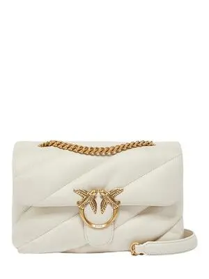 Pinko Love Puff Classic Leather Convertible Crossbody - Zq