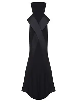 BALYKINA Nora Sculptural Maxi Dress - Black
