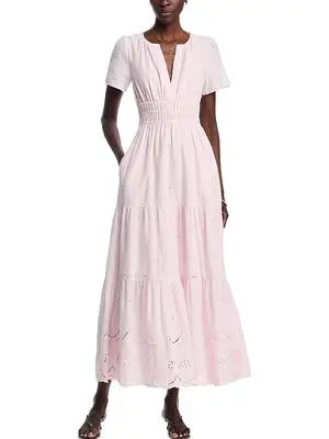 AREA STARS Tiered Maxi Dress - Pink