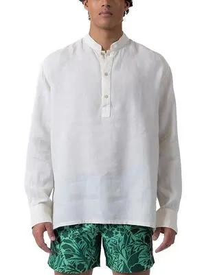 PRINCE & BOND Edward Linen Shirt - Off White