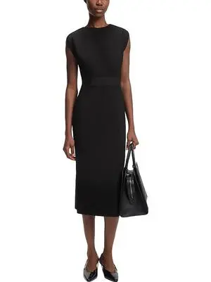 BOSS Detira Slim Midi Dress - Black