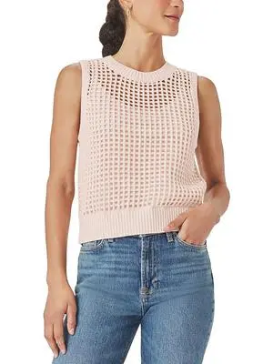 Splendid Camellia Sweater Tank Top - Rose Petal