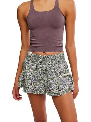 Free People Printed Shorts - Ditsy Circle