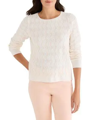 NIC+ZOE Alto Sweater - White Multi