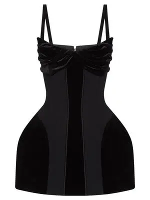 BALYKINA Selene Corset Mini Dress - Black