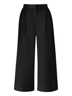 ANDRES OTALORA Te Pienso' Stretch-cotton Culotte Pants - Black