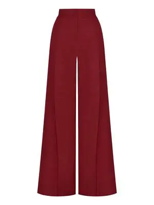 ANDRES OTALORA Latiendo Mid-rise Straight-leg Trousers - Red