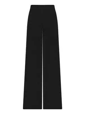 ANDRES OTALORA Espacio Fiel Mid-rise Wide-leg Pants - Black