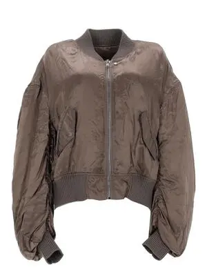 Rick Owens Bomber Jacket "bucket Flight - Brown