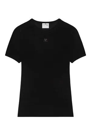 COURREGES Baby Spongy T-shirt - Black