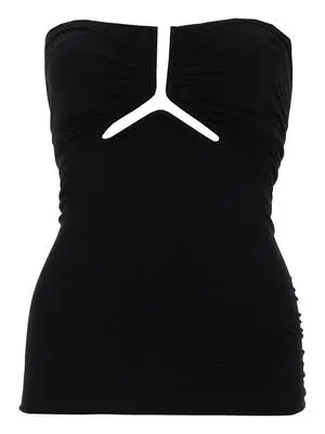 Rick Owens Alannah Prong Bustier Top - Black