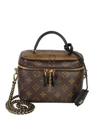 LOUIS VUITTON Monogram Reverse Canvas Vanity Pm - Brown