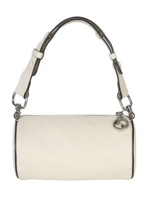 Gucci Diagonal Quilted Calfskin Blondie Barrel Bag - White
