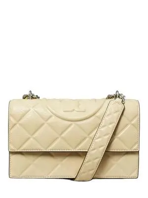 Tory Burch Fleming Small Convertible Shoulder Bag - Vanilla Soft Serve