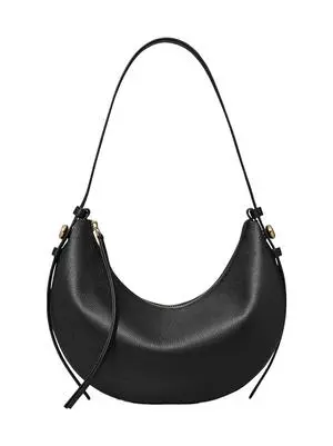 Tory Burch Romy Half Moon Bag - Black