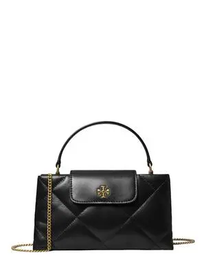 Tory Burch Kira Diamond Quilt Eastwest Top Handle - Black