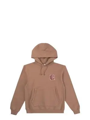 ERIC EMANUEL Ee Basic Hoodie - Light Brown/brick Red