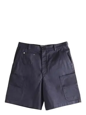 Givenchy Patch Pockets Denim Shorts - Navy Blue