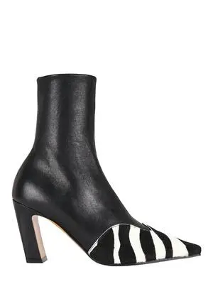 Khaite Nevada Ankle Stretch Boot - Black & White