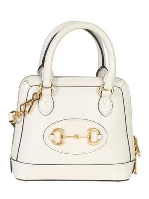 Gucci 1955 Horsebit Top Handle Bag - White