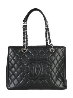 Chanel Quilted Caviar Grand Shopper Tote - Black