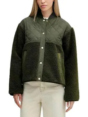 Barbour Quilted Teddy Jacket - Green