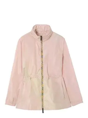Burberry Checker-tape Nylon Parka - Pink