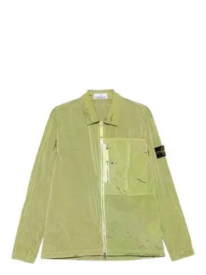 Stone Island Zip-up Overshirt - Green