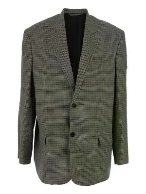 Balenciaga Checked Blazer - Grey