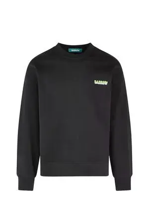 BARROW Logo-print Crew-neck Sweatshirt - Black