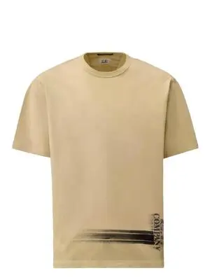 C.P. COMPANY Ribbed-neck Graphic T-shirt - Neutrals